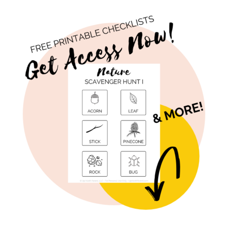 Free Printable Nature Checklist (2) - Up North Parent