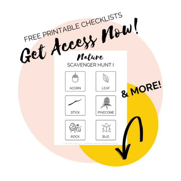 Free Printable Nature Checklist (2) - Up North Parent