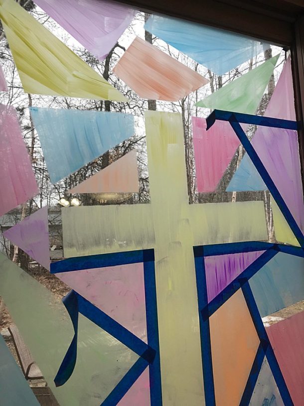 How to Make a DIY Faux Stained Glass Window for Kids